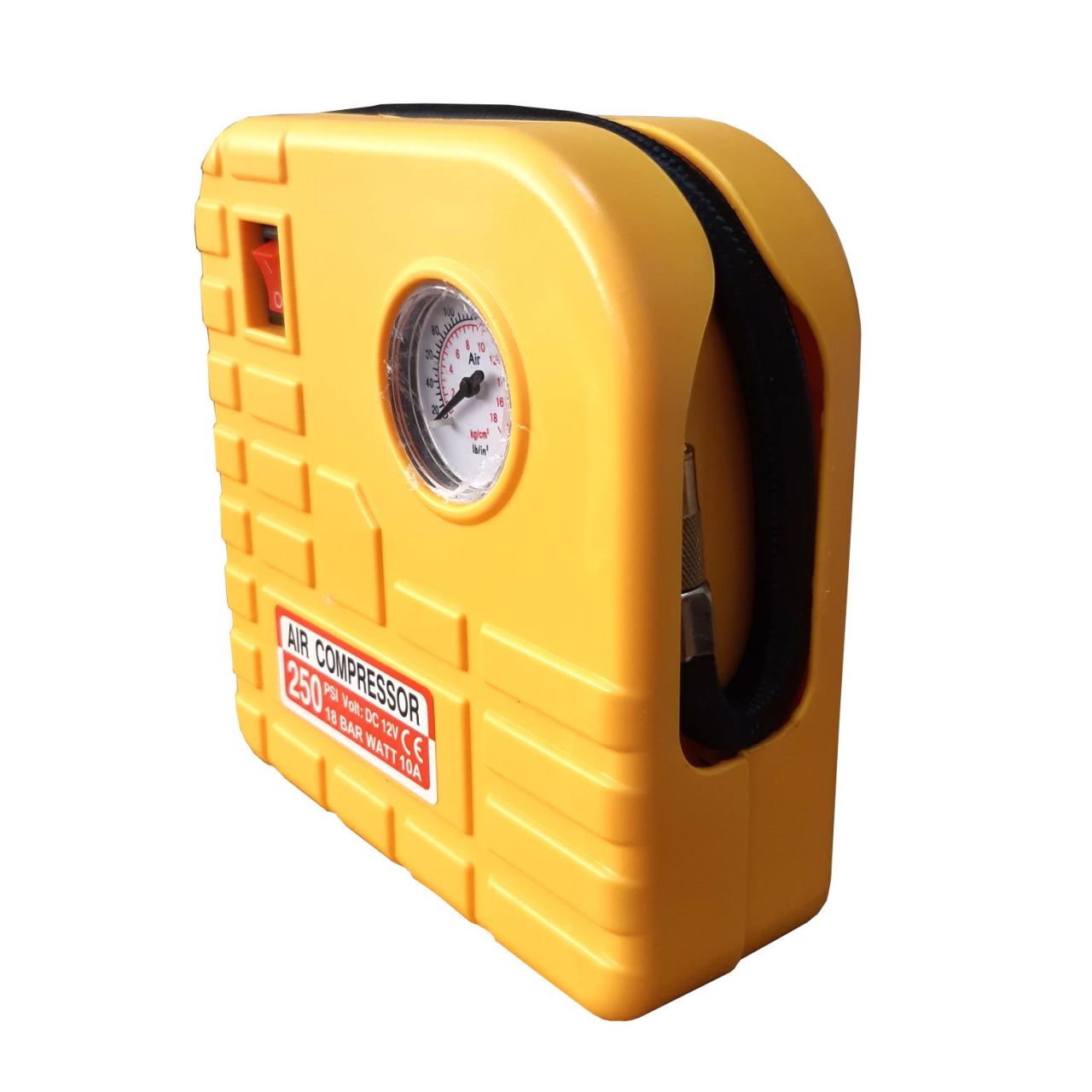 Compresor auto compact pentru umflat roti, afisaj analogic, 18 bar ...