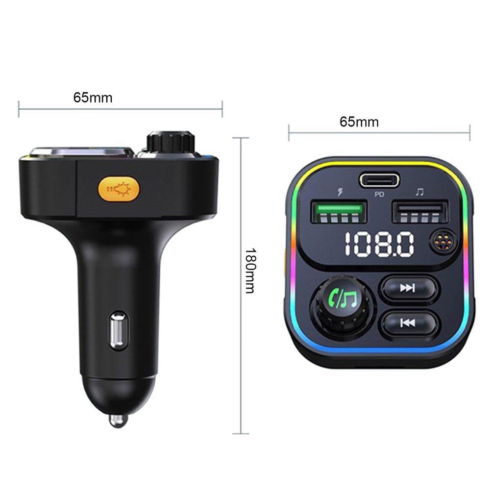 Modulator FM Bluetooth 5.0, 2 x USB, 1 x USB Type C, Incarcator super ...