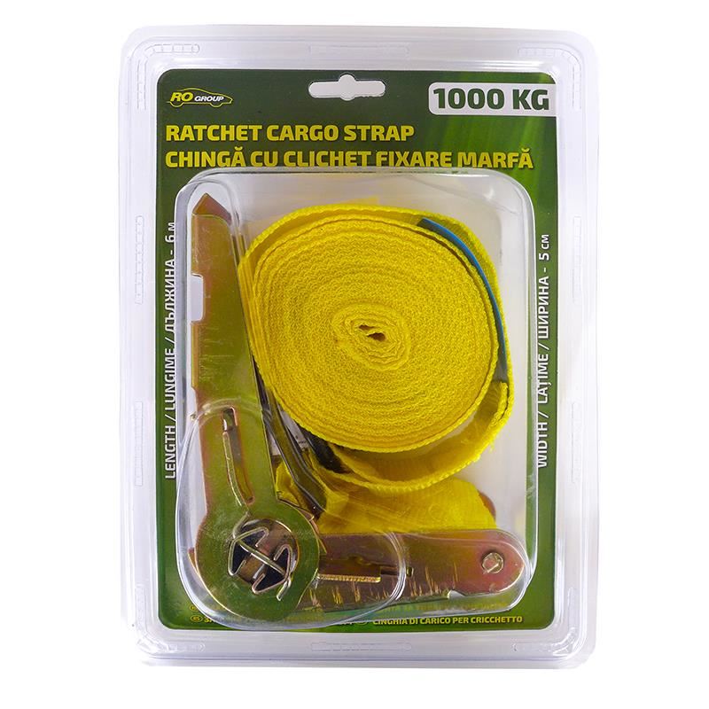 Chinga cu clichet fixare marfa RoGroup, 1000 kg, 6 m, 1 buc - Rogroup RO