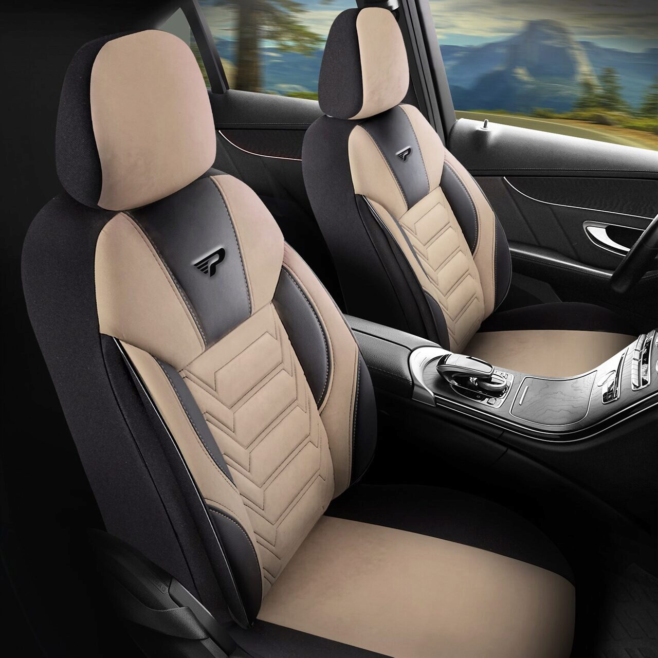 Set Huse Scaune Auto pentru Dacia Duster - Panda Monaco, cu fermoare ...